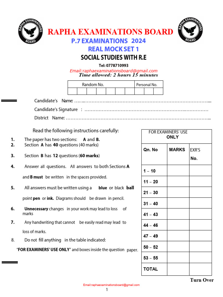 SST MOCK SET 1 | PDF