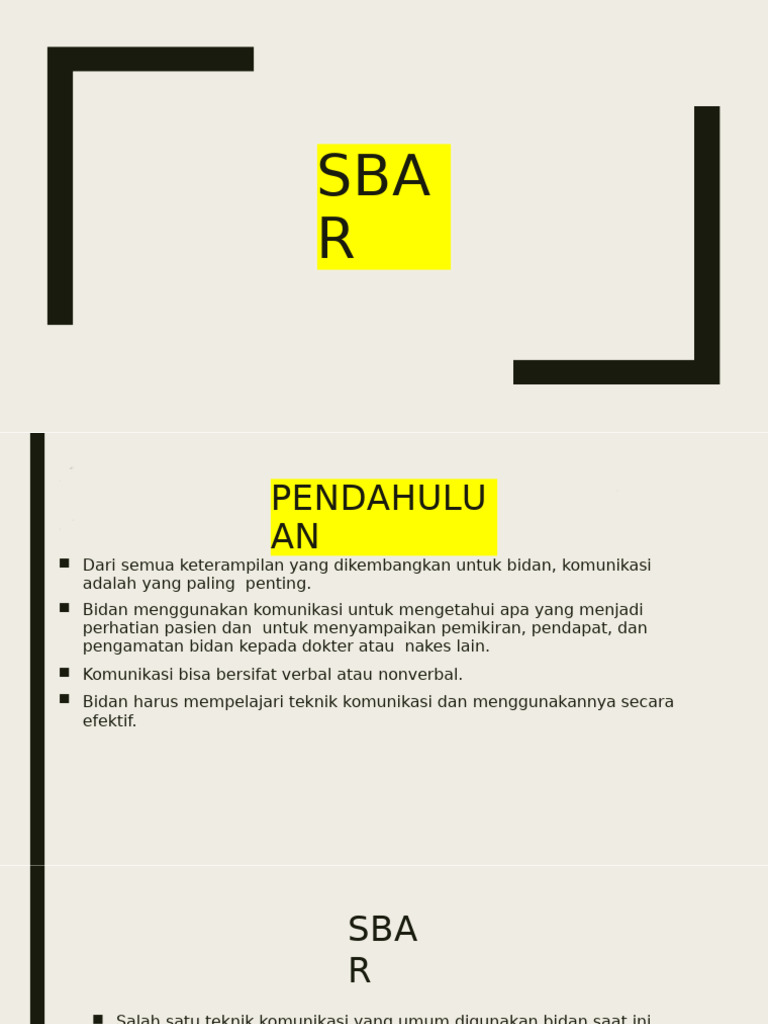 SBAR | PDF | Career & Growth