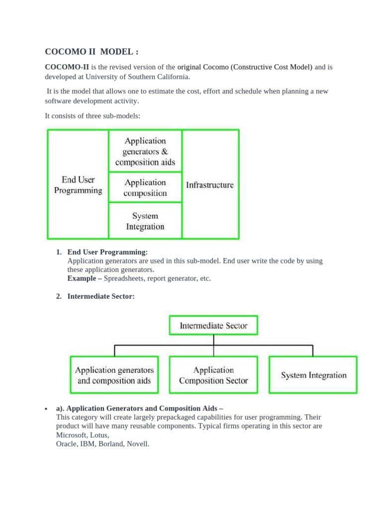 COCOMO II MODEL | PDF