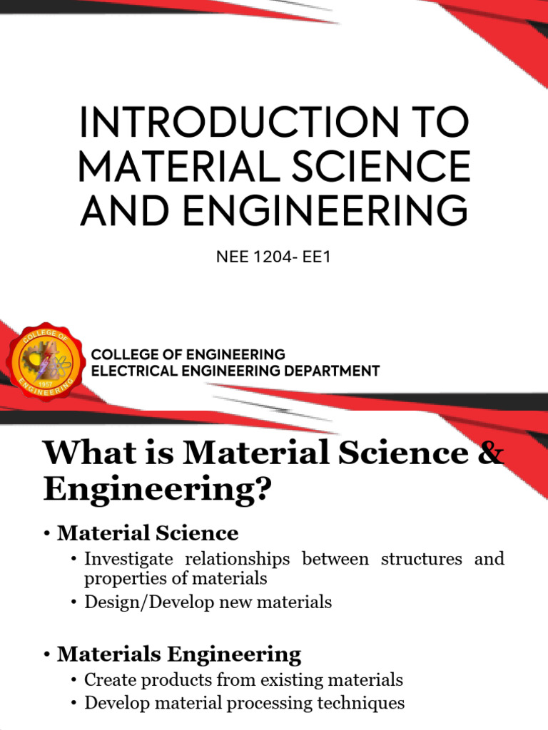 Introduction To Material Science and Engineering | PDF
