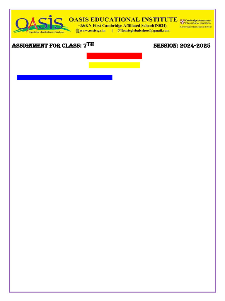 7th FA4 Assignment Merged | PDF