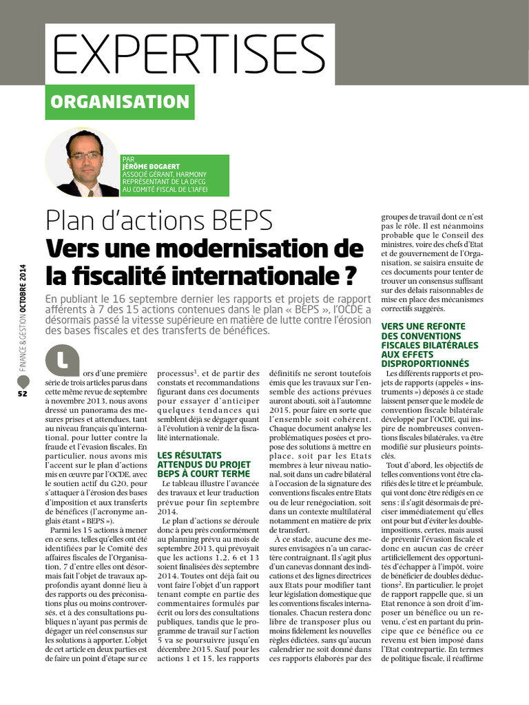 Plan Dactions BEPS | PDF
