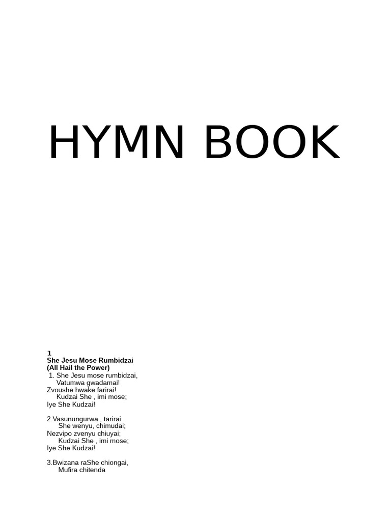 OAC Hymn Book | PDF