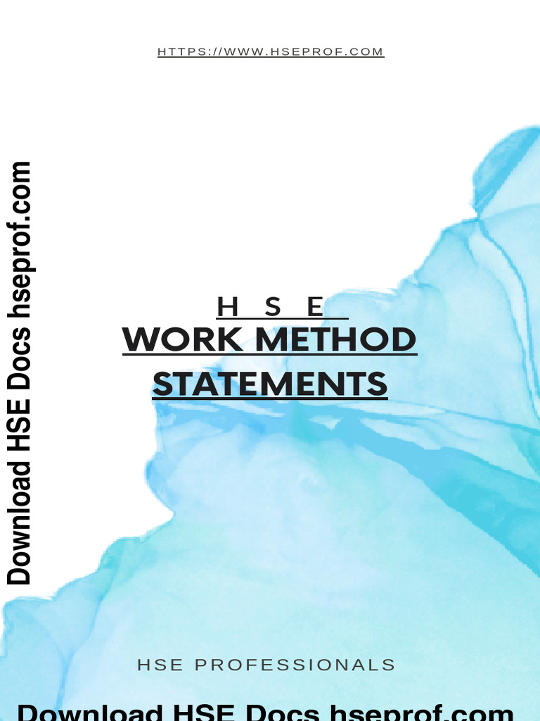 30 Work Method Statement | PDF