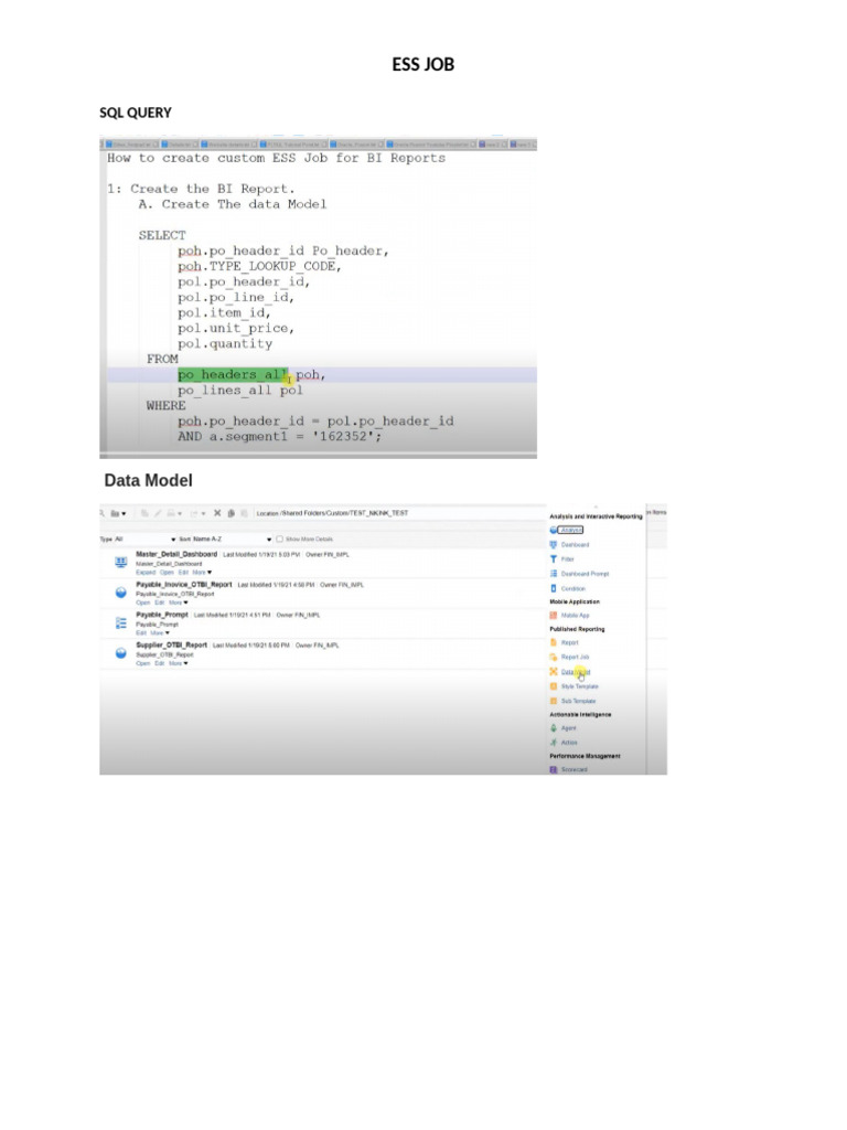 Ess Job Creation | PDF