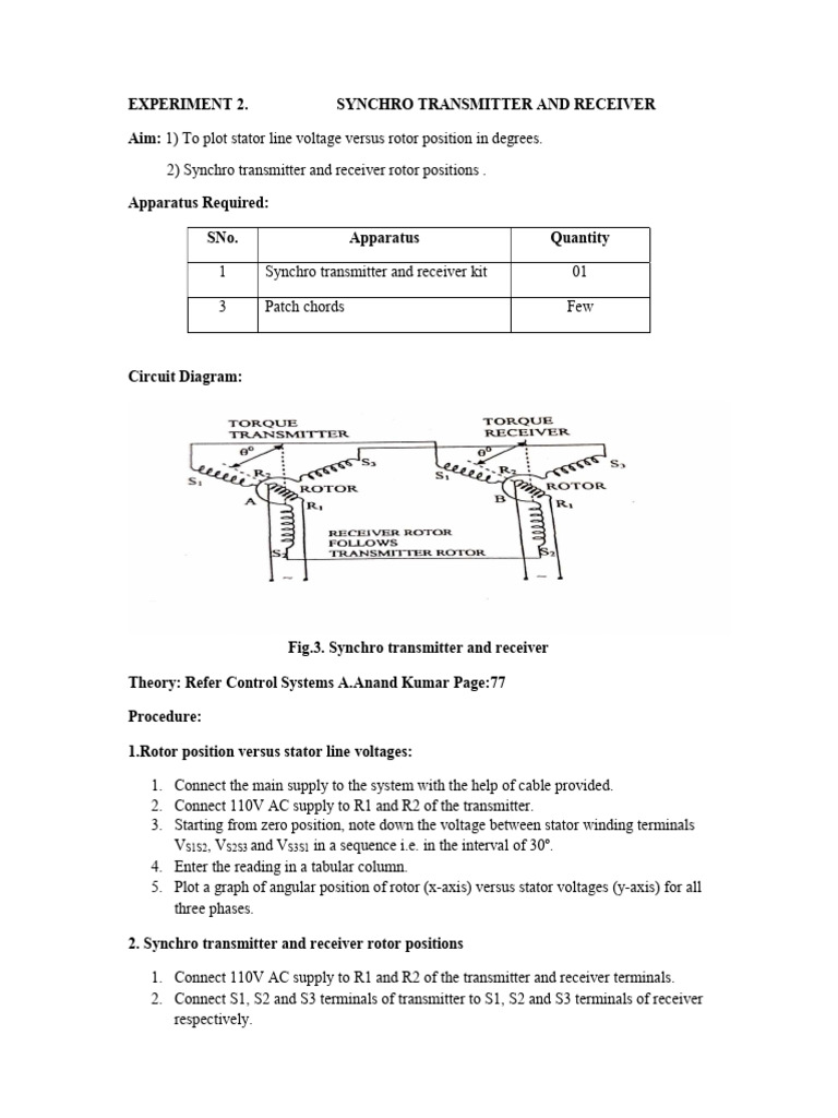Experiment No.2 - Control Systems Lab | PDF