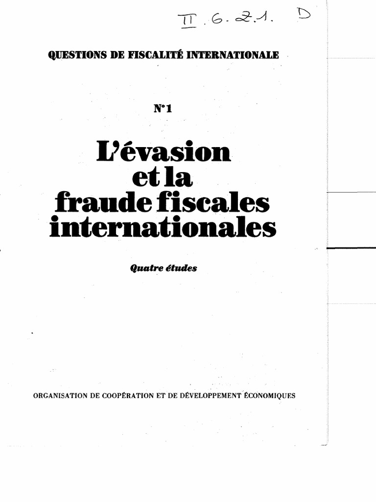 Quatre Etudes Fiscalité | PDF