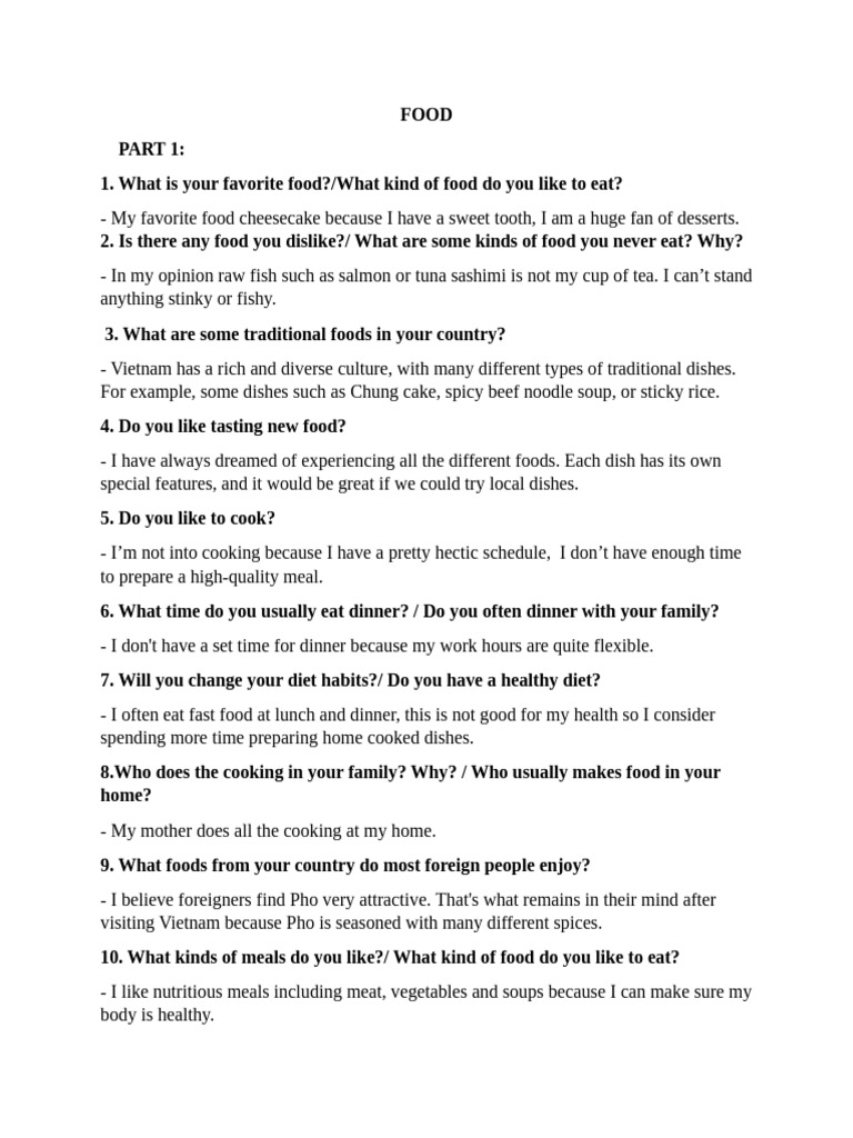 FOOD | PDF