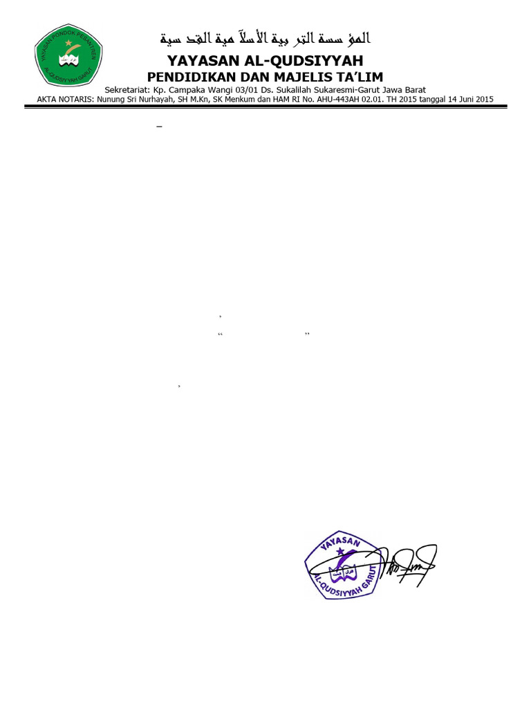 Surat Undangan Haul | PDF