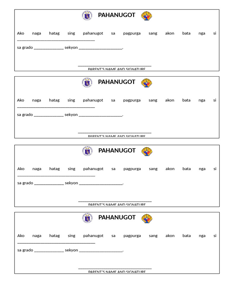 Parents Permit Deworming | PDF