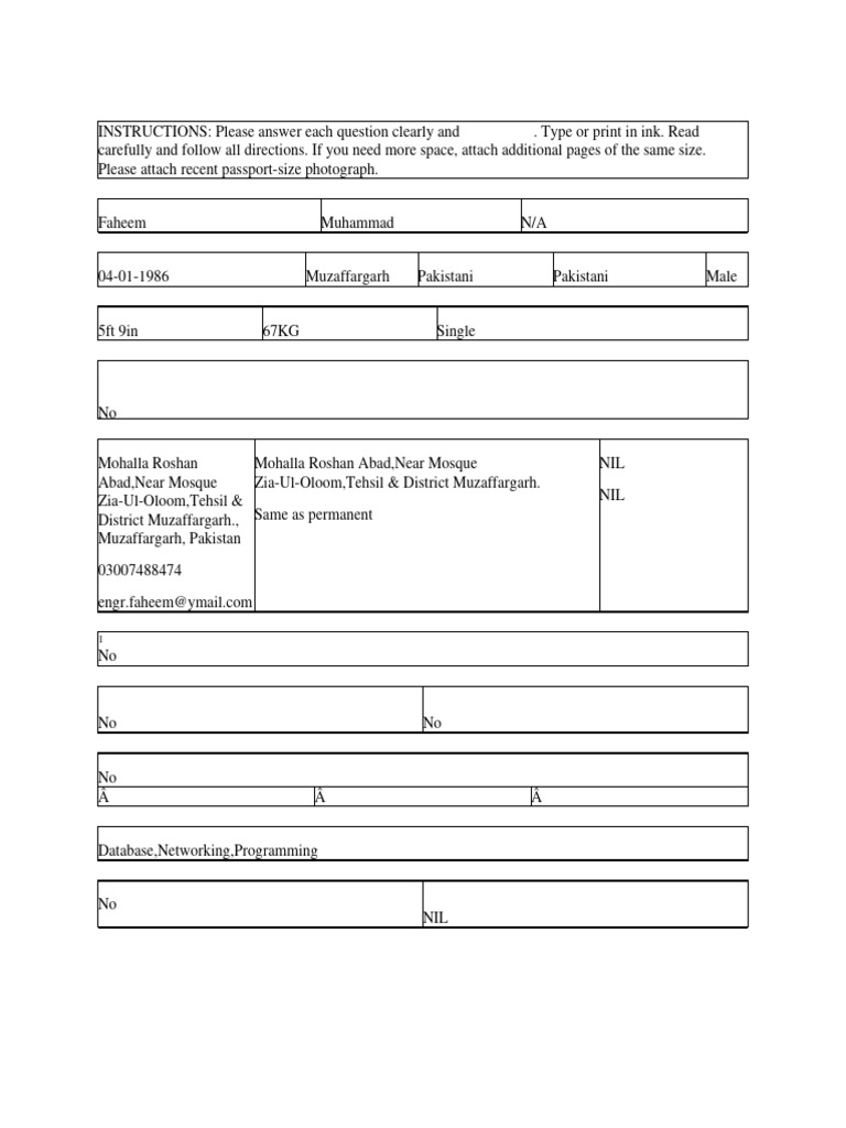 CV 2018624 MFaheem | PDF