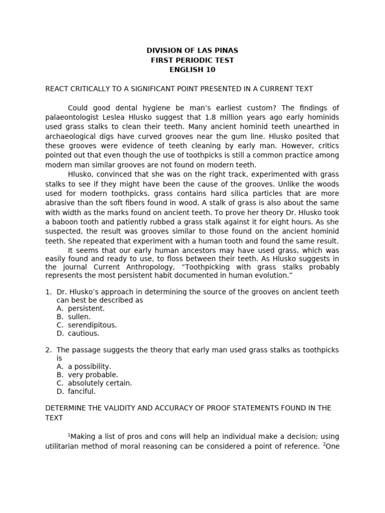First Periodic Test 2015 2016 | PDF