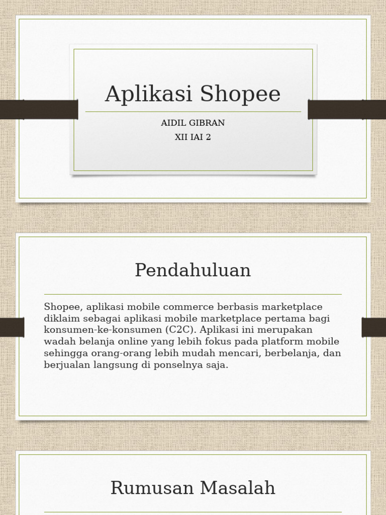 Aplikasi Shopee | PDF