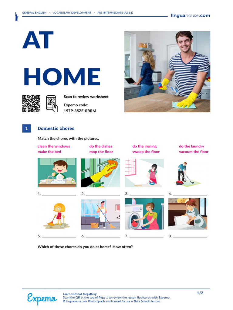 At Home American English Student | PDF