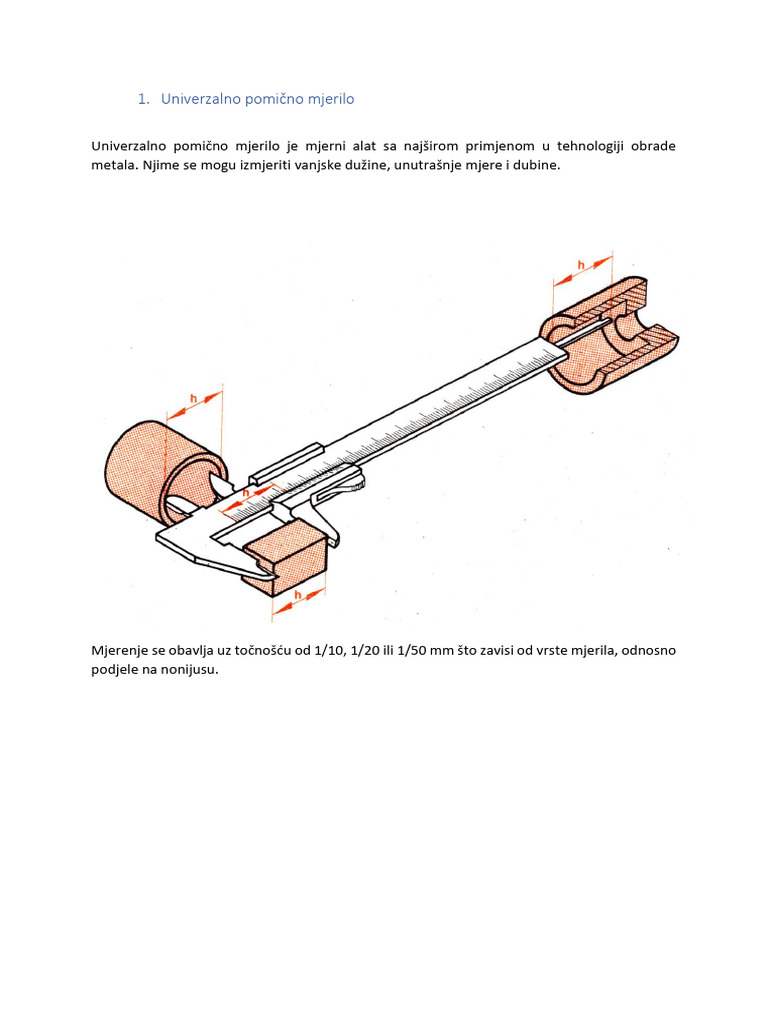 Pomično Mjerilo | PDF