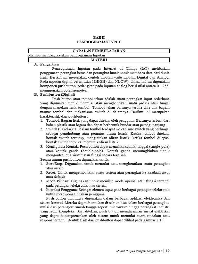 Modul Pemrograman Inputan | PDF