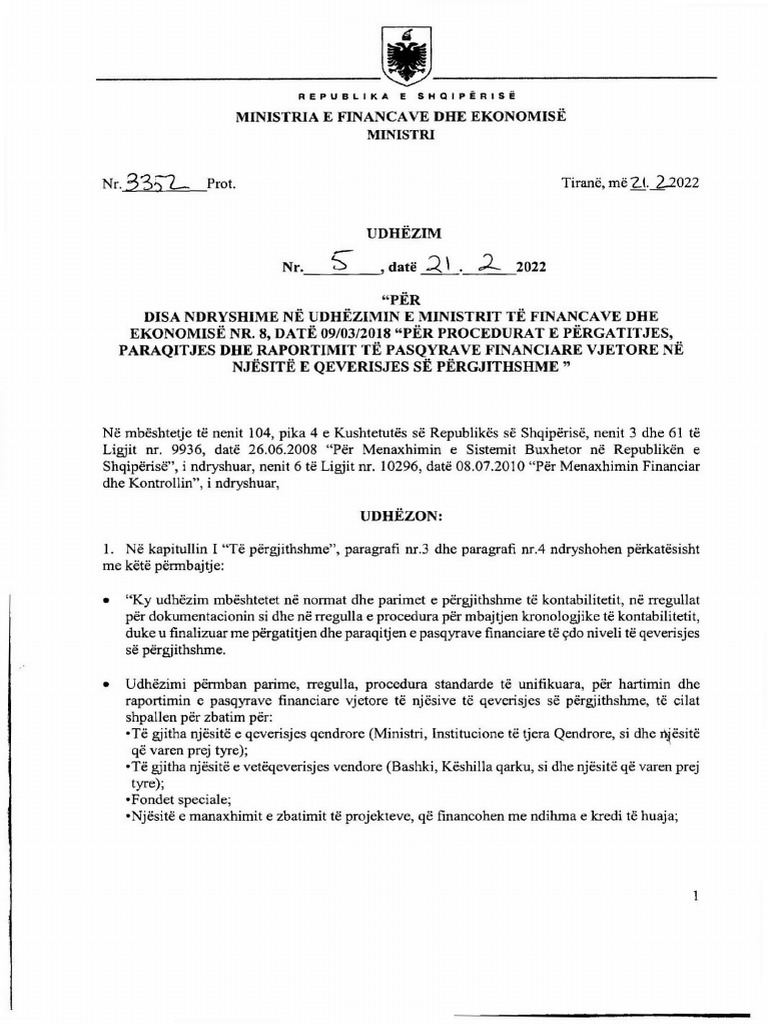 Udhezimi Nr. 5 Versioni Final | PDF