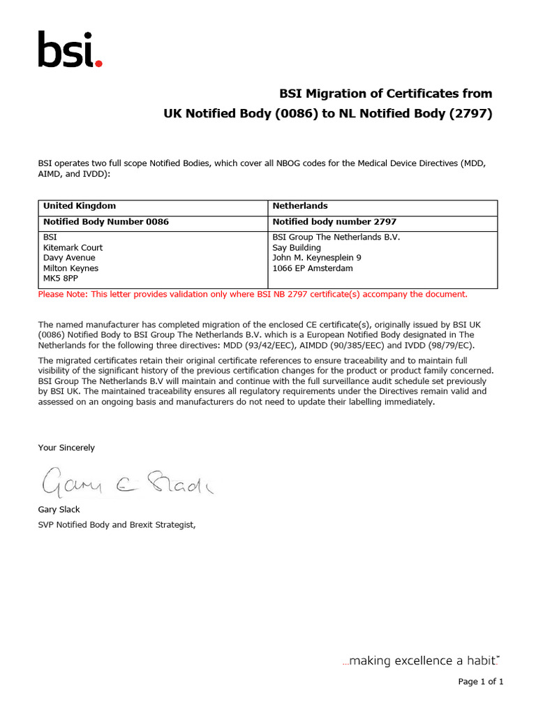 Certificate Migration Letter January 2019 12022019 | PDF