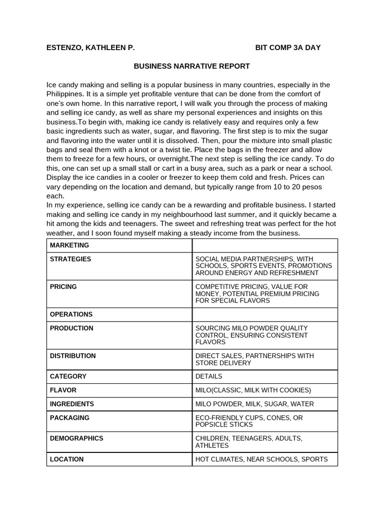 Narrative Report | PDF