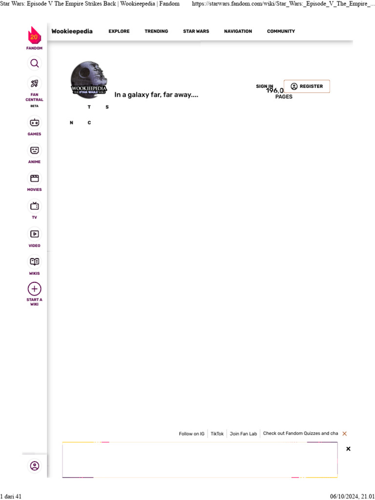 Star Wars - Episode V The Empire Strikes Back | PDF | Luke Skywalker ...