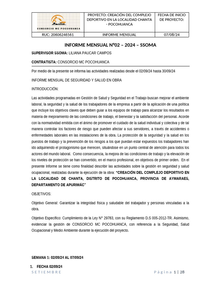 Inf. #2 Ssoma Setiembre | PDF