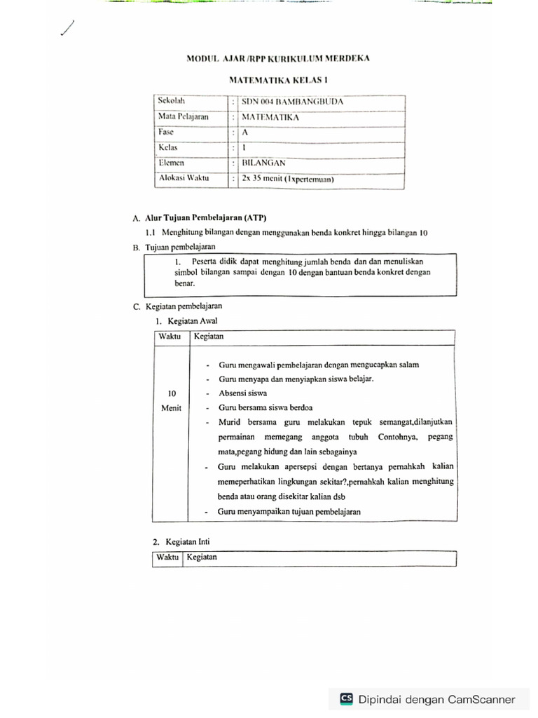 RPP Kurikulum Merdeka | PDF