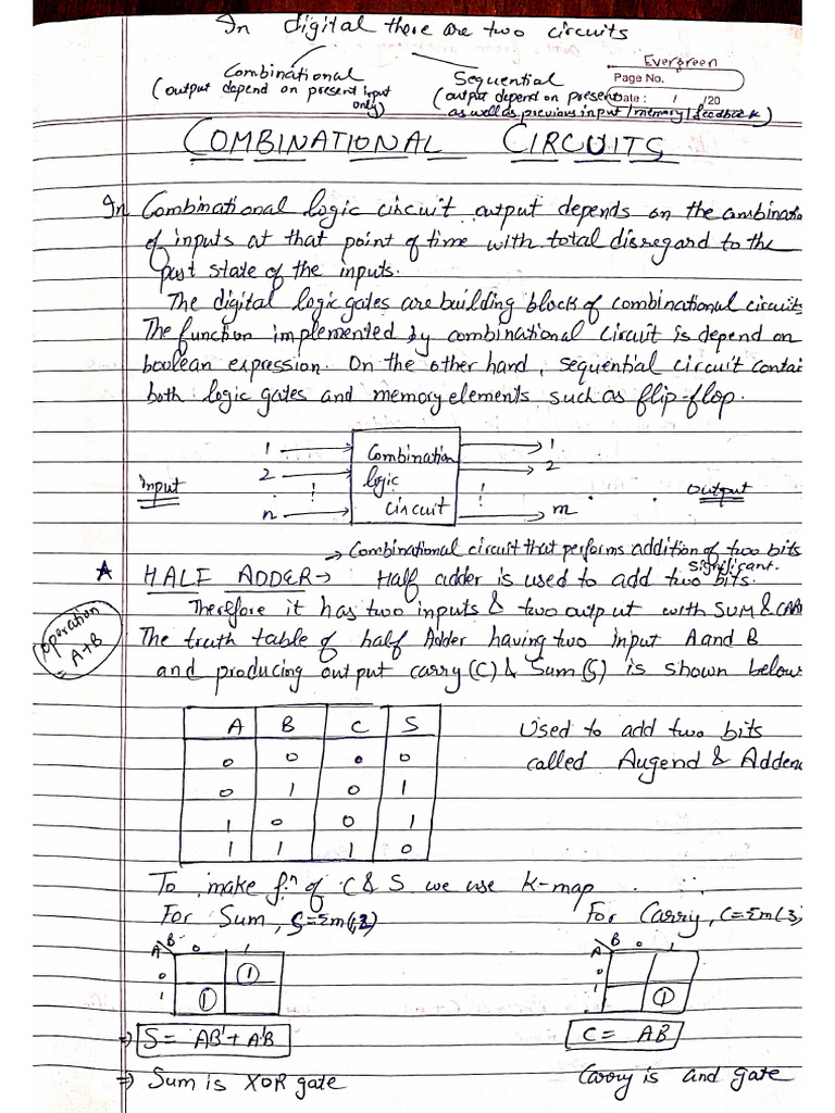 Combinational Circuit | PDF
