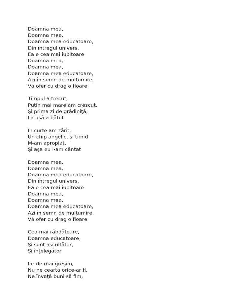 Doamna Mea | PDF