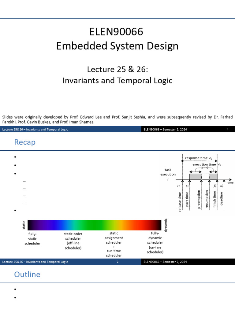 Lecture 25&26 - Temporal Logic - 2024 (Updated Examples) | PDF