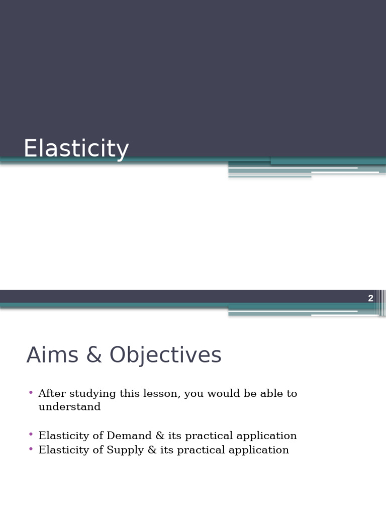 Ppt3 Elasticity | PDF
