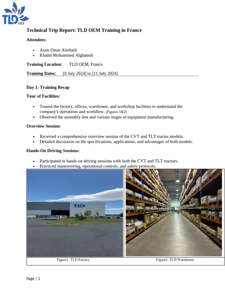 Technical Trip Report - TLD Factory | PDF