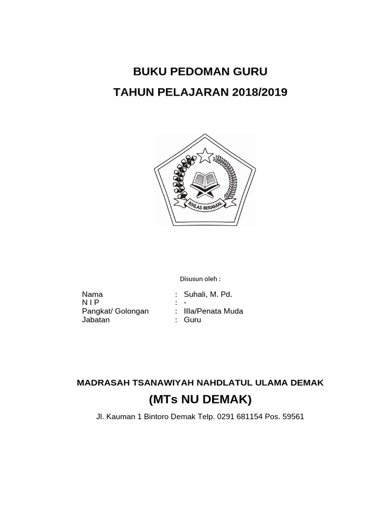 05. Contoh Buku Pedoman Guru | PDF