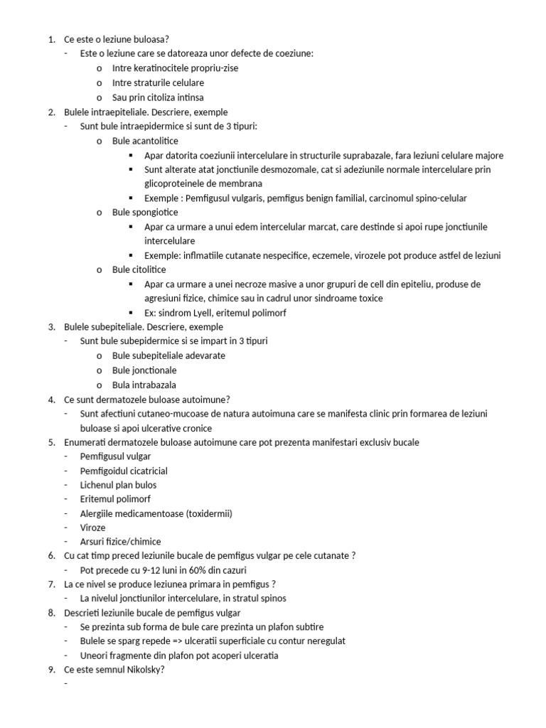 Ce Este o Leziune Buloasa | PDF
