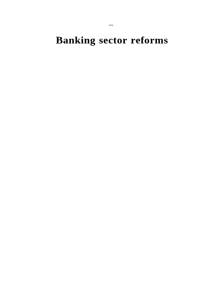 Project On Indian Banking Sector Reforms Compress | PDF | Banks ...