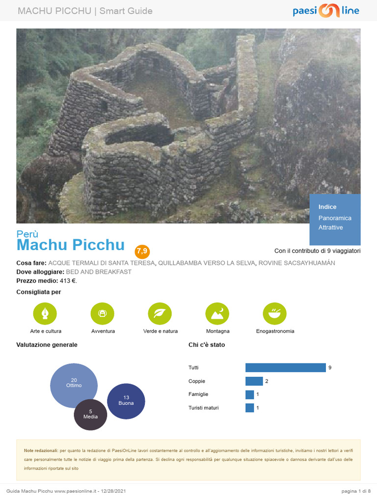 MACHU PICCHU_SmartGuide | PDF