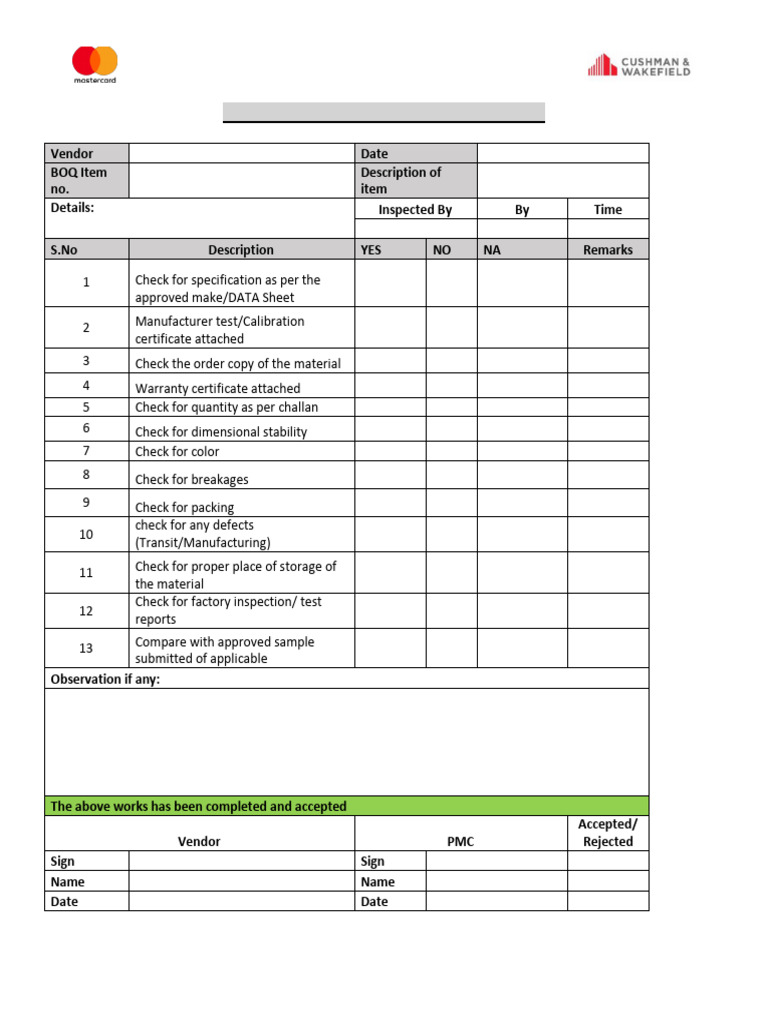 MIR Template | PDF