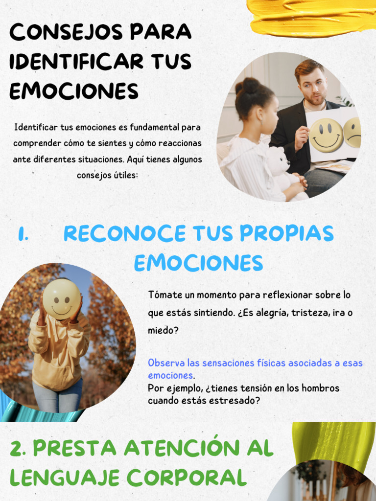 Identifica tus emociones y reacciones | PDF