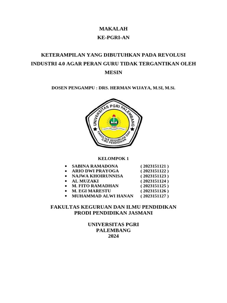 Keterampilan Yang Dibutuhkan Pada Revolusi Industri 4.0 Agar Peran Guru Tidak Tergantikan Oleh ...