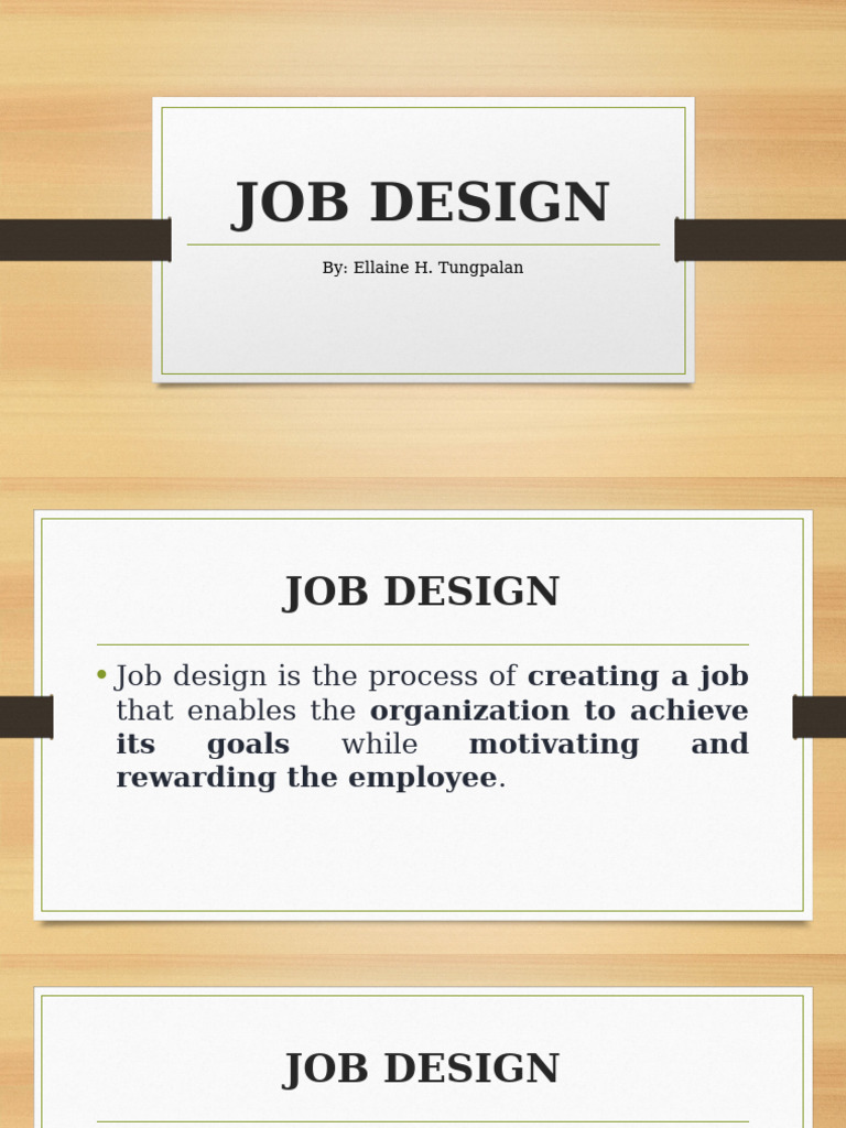 Job Design | PDF