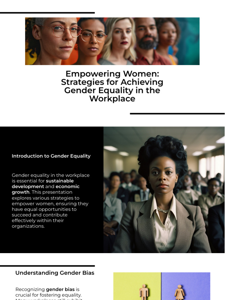 Slidesgo Empowering Women Strategies For Achieving Gender Equality in ...
