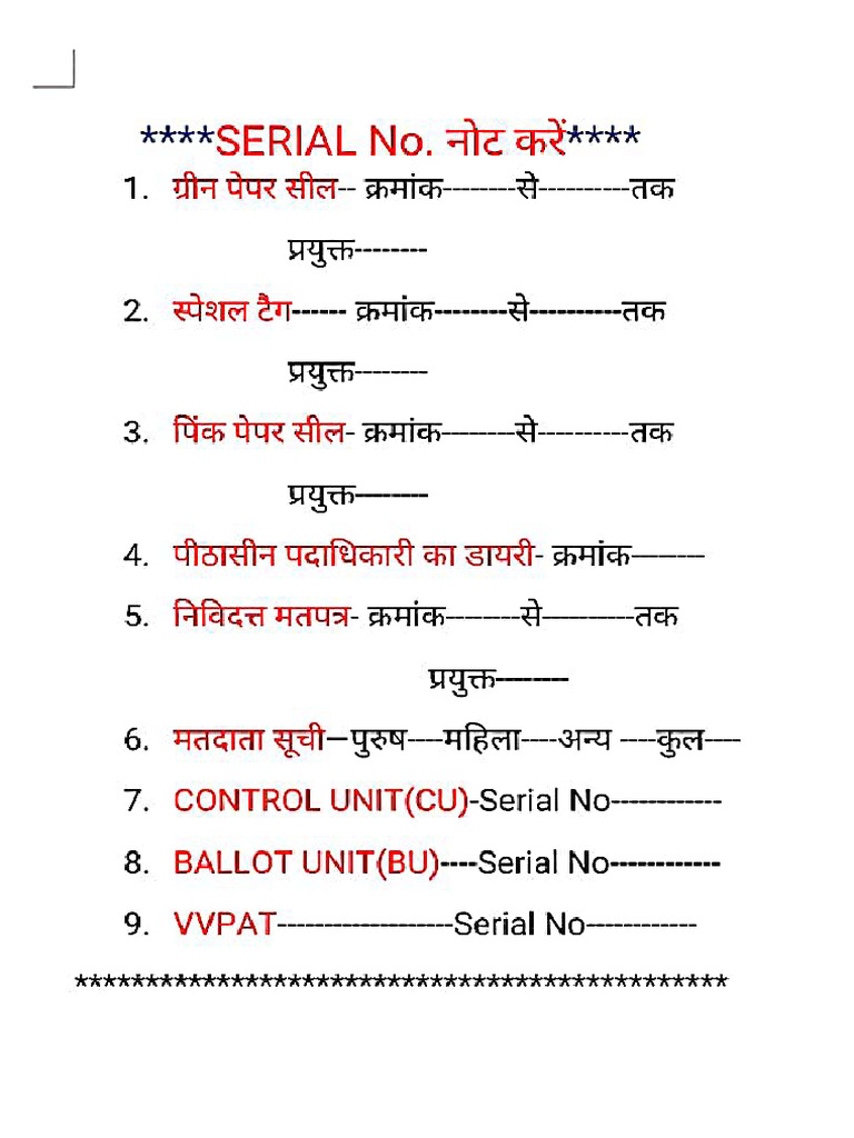 Election Notes | PDF