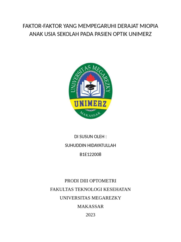 Faktor Miopia | PDF