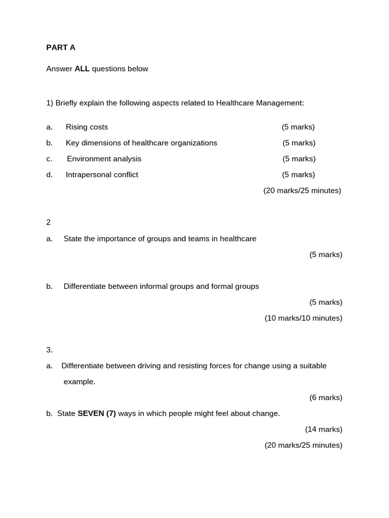 Mock Exam Paper 2016 | PDF