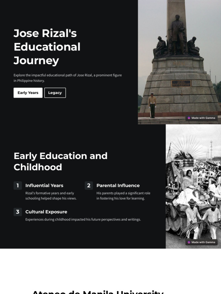 Jose Rizals Educational Journey | PDF