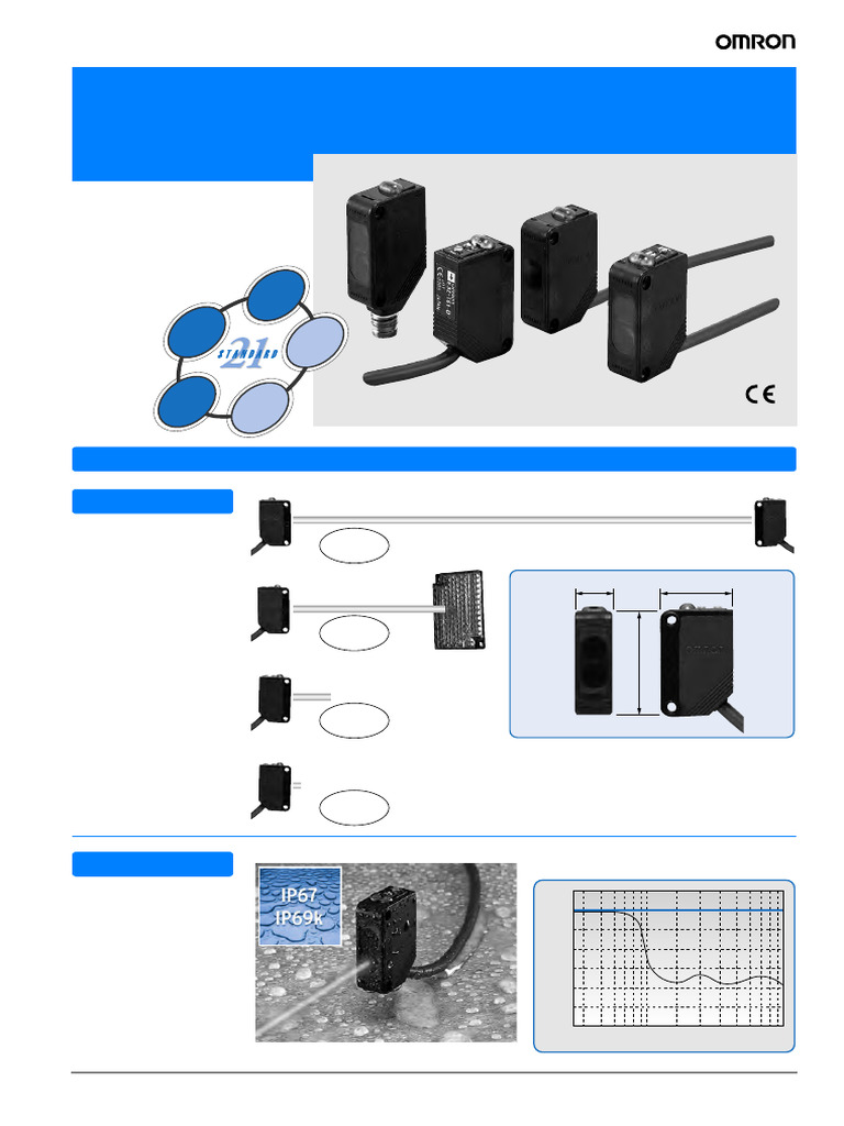 E3z Compact Photoelectric Sensor With Built-In Amplifier Datasheet NL | PDF