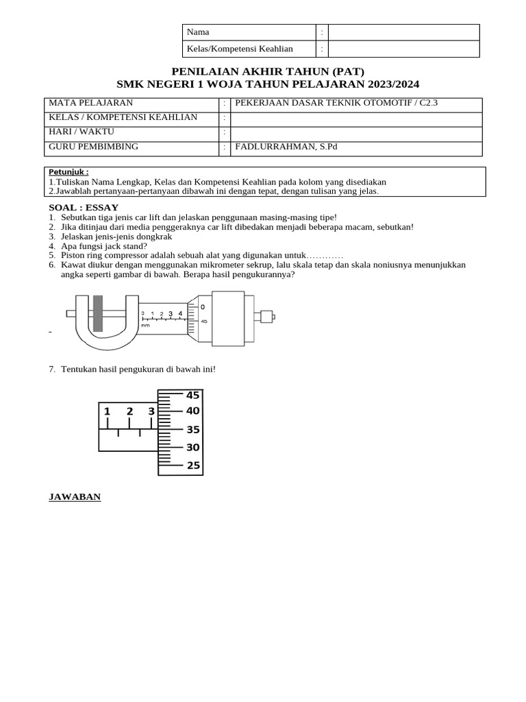 Soal C2.3 (Pdto) | PDF