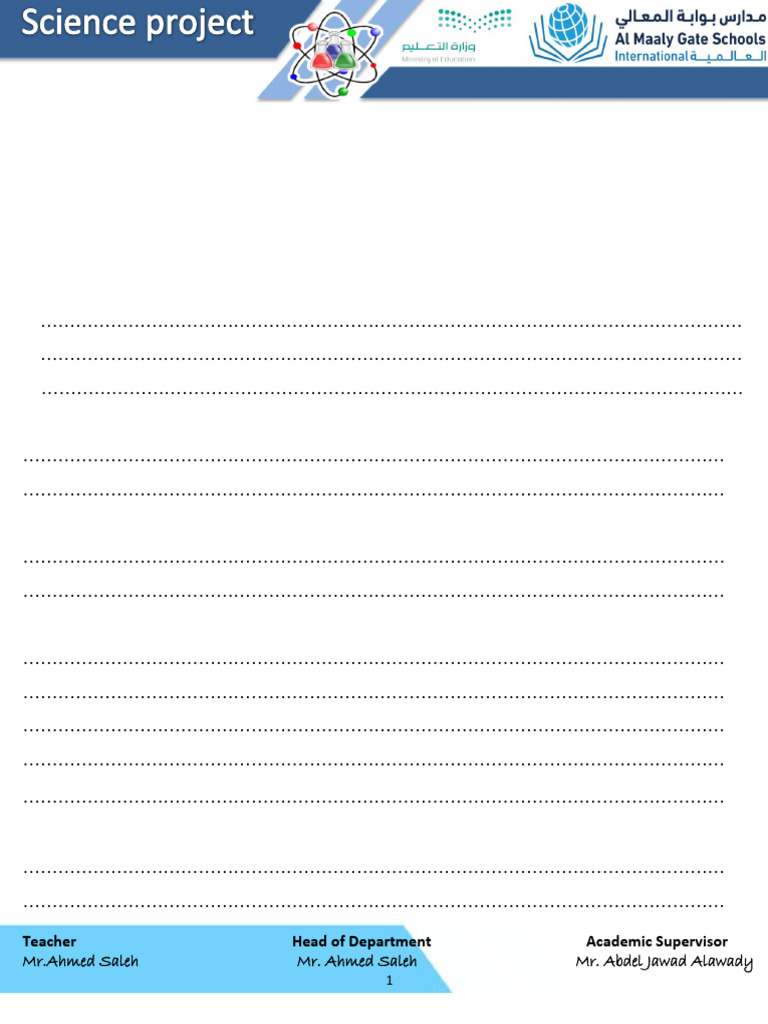 Science Project 1 | PDF