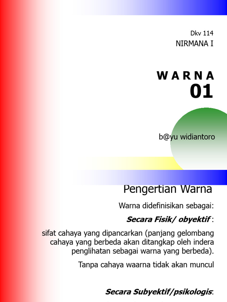 Nirmana Warna01 | PDF