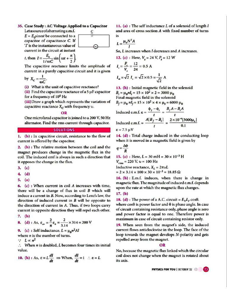 EMI and AC Assignment Solution | PDF