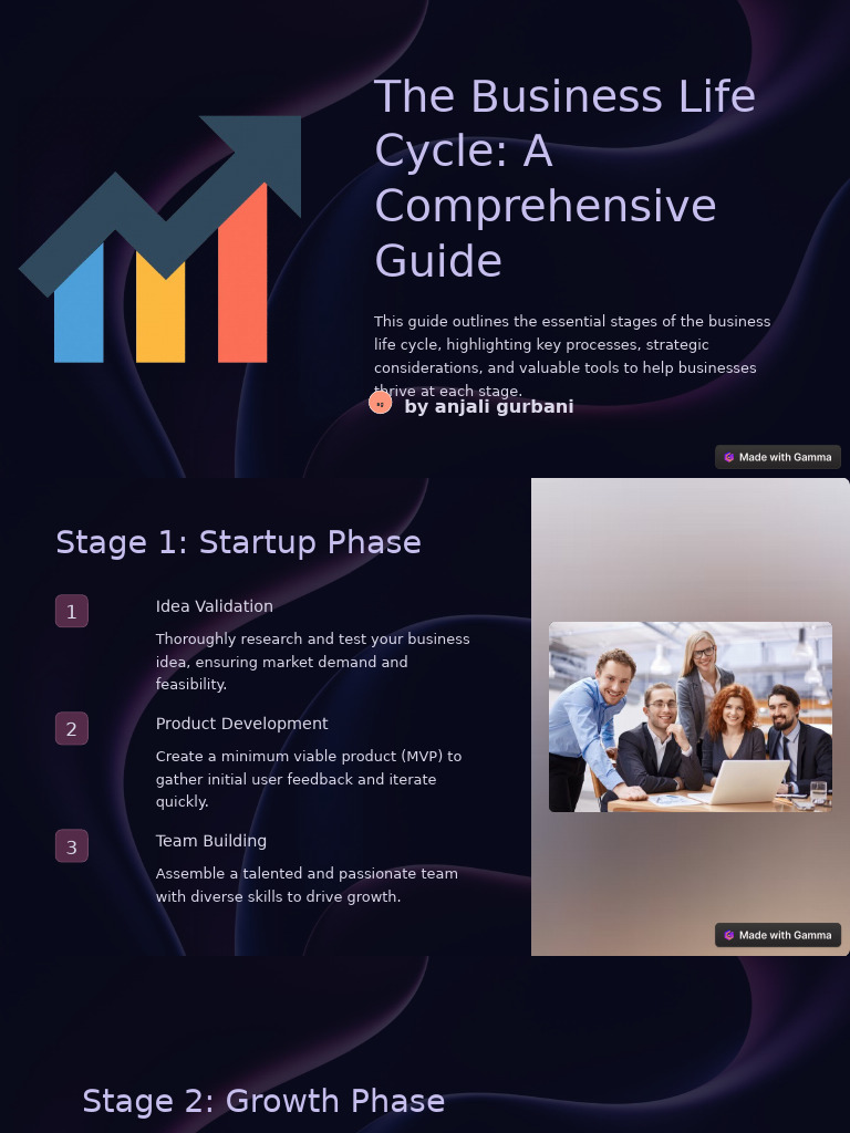The Business Life Cycle A Comprehensive Guide | PDF